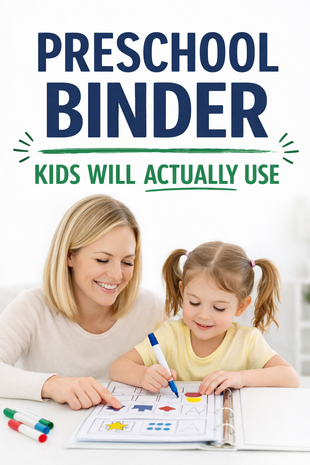 How to Make a Preschool Learning Binder (That Kids Will Actually Use ...